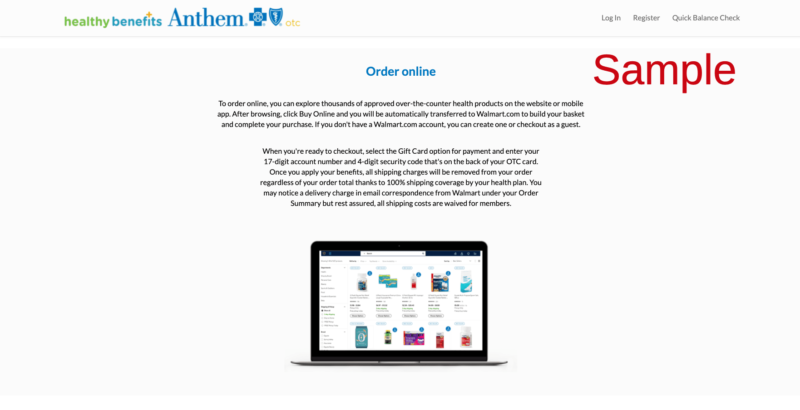 Anthem BCBS Walmart | healthybenefitsplus.com/anthembcbsotc