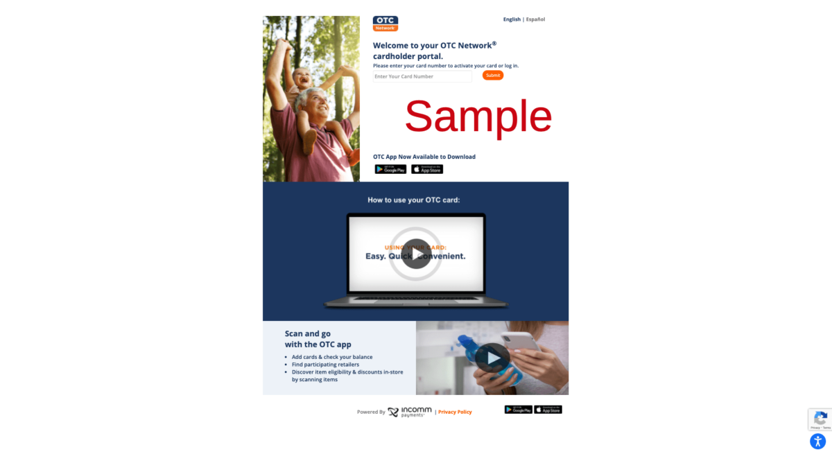 MyOTCCard | OTC Network | Card Activation