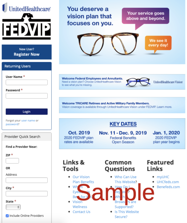 UnitedHealthcare | UHC FEDVIP Vision