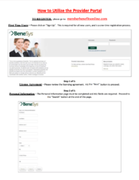 BeneSys | Provider Portal | MyChart Patient Guide