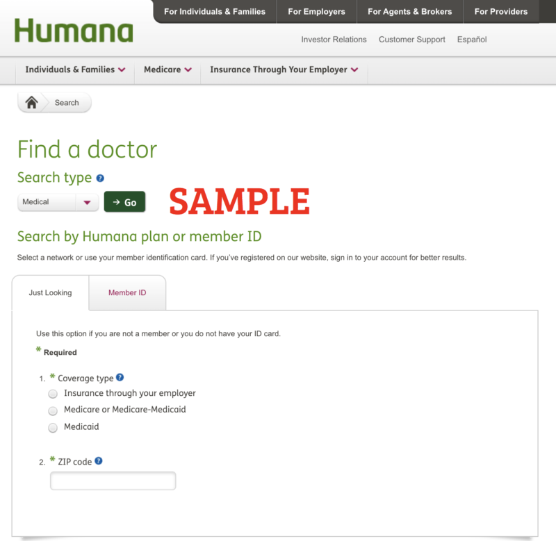 Humana | Find A Doctor | Medicare LLC