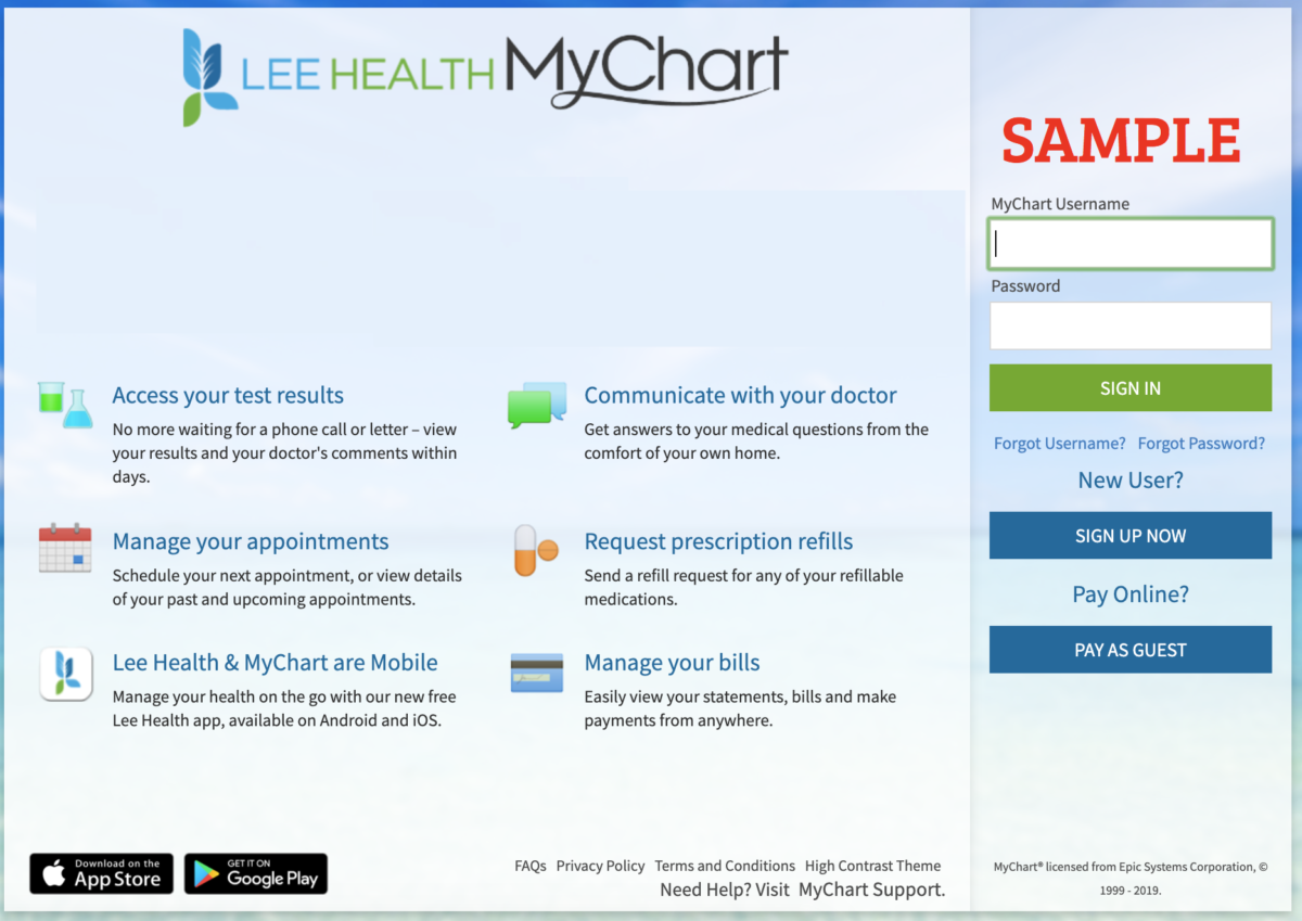 Lee Health | MyChart | Medicare LLC