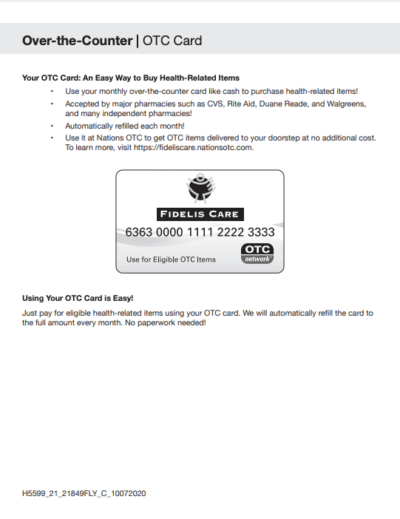 Fidelis Care Advantage | OTC | Over the Counter | Login | Medicare LLC