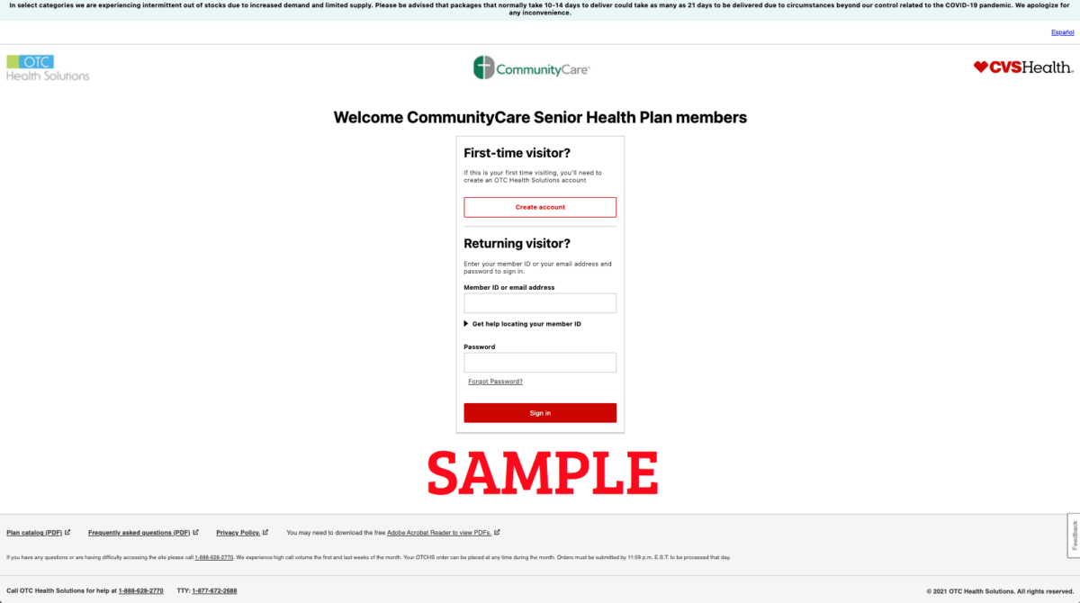CommunityCare Senior Health Plan | OTCHS | CVS | Login | Medicare LLC