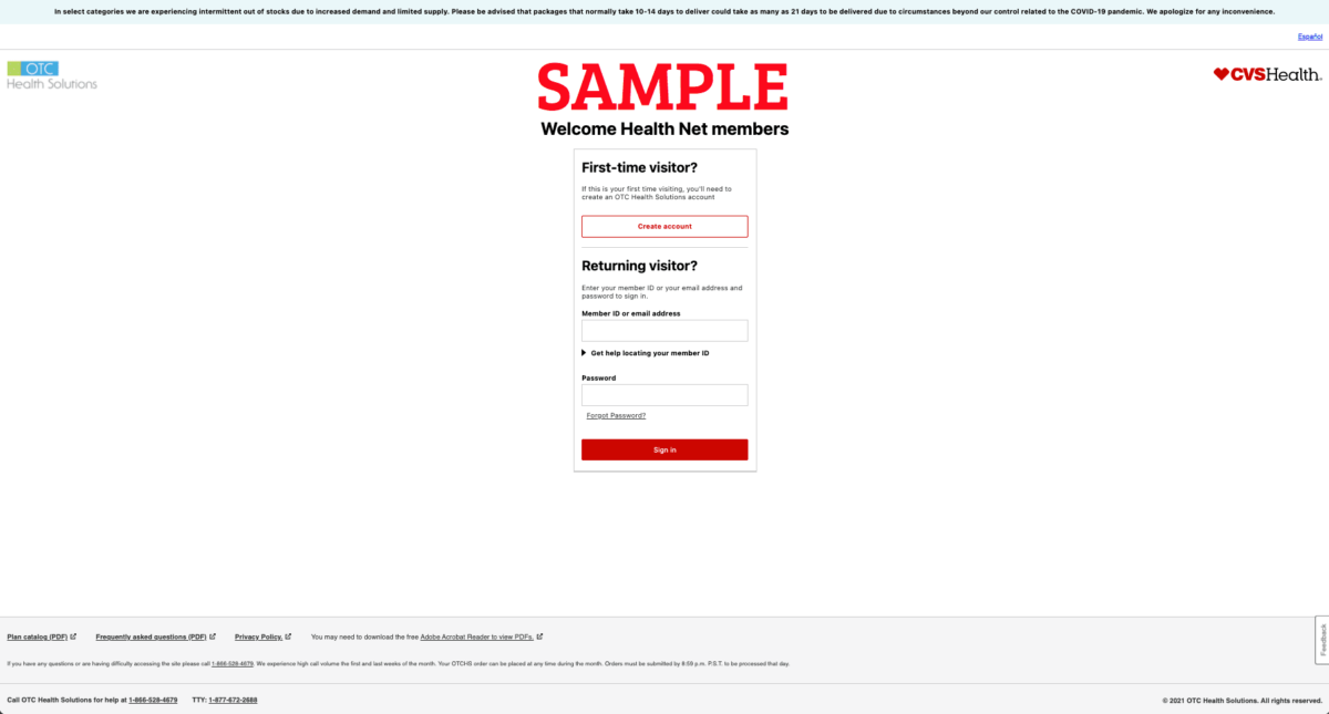 Health Net Medicare Advantage Plan | OTCHS | CVS | Login | Medicare LLC